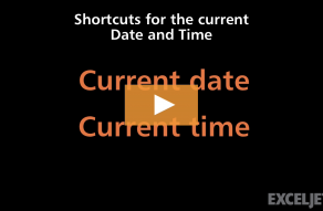 Excel Shortcut: Insert current date | Exceljet